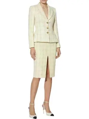 Elisabetta Franchi Tweed Jacket - Neutrals