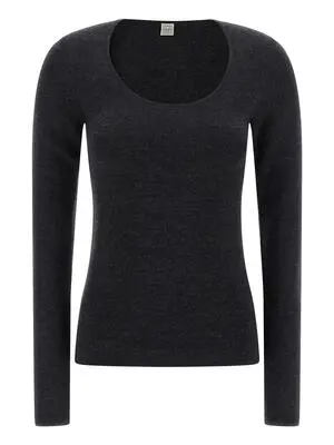TOTEME Toteme Women 'Compact Knit' Sweater Gray