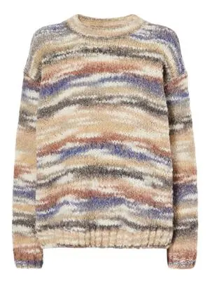 Veronica Beard Castile Striped Wool-blend Sweater Multi