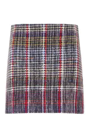 Missoni Checked Metallic Crochet-knit Mini Skirt - Multi
