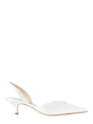 DANIELLE FRANKEL Alexa 50 Folded Satin Slingback Pumps