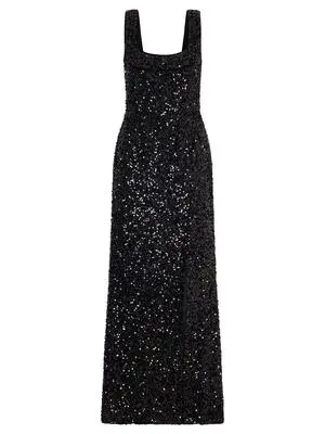 Elie Saab Sequin-embellished Tulle Gown - Black