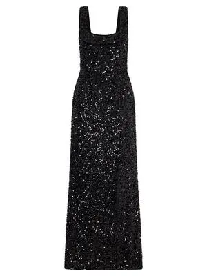 Elie Saab Sequined Gown - Black
