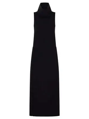 COURREGES Cut-out Crepe Maxi Dress - Black