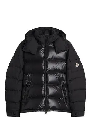 Moncler Maya Mixed Materials Padded Jacket Black