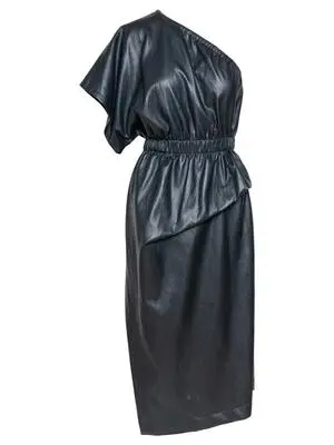 ARTISTA Theory Cold Shoulder Midi Dress - Black