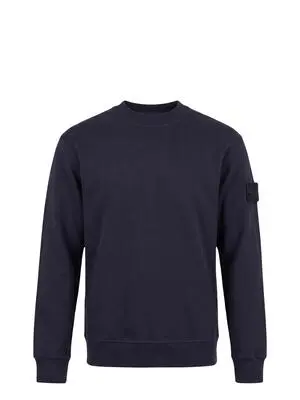 Stone Island Logo-patch Sweatshirt - Blue