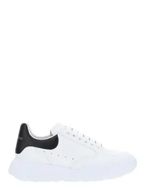 Alexander McQueen Logo Embossed Lace-up Sneakers - White