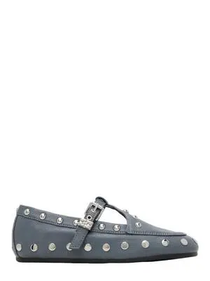 GANNI Round-toe Flats - Blue