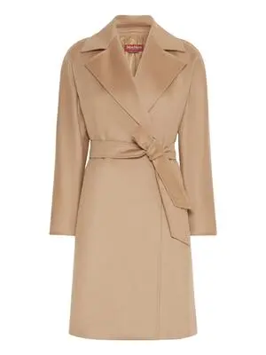 Max Mara Dravenna Belted Waist Coat - Camel