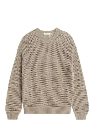 Maison Kitsuné Large Open Knit Jumper - Beige