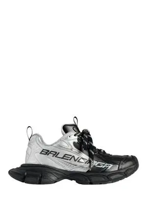 Balenciaga 3xl Metallic Split Sneaker - Black/silver