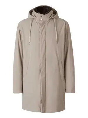 Herno Drawstring Padded Coat - Light Brown