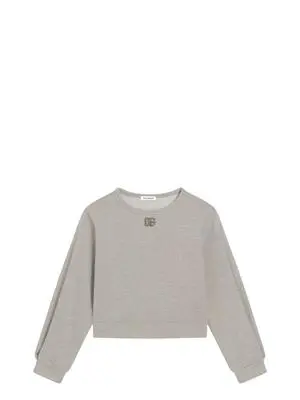 Dolce & Gabbana Lurex Sweatshirt Silver
