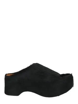 Marni Minimalist Cowhide Sandals - Black