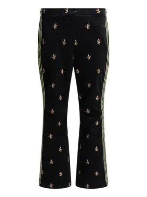 Kapital Striped Embroidered Trousers - Black