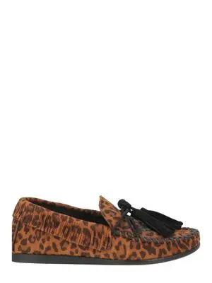 Isabel Marant Étoile Leopard Print Loafers - Brown