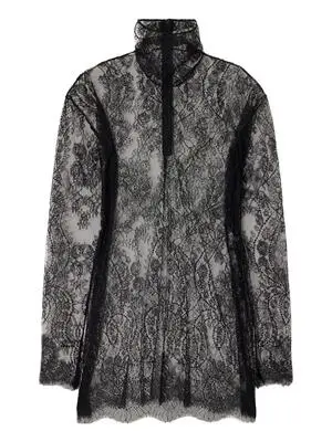 Dolce & Gabbana Chantilly Lace Top - Black