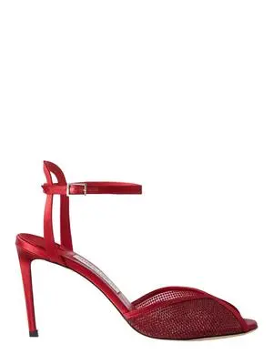 JIMMY CHOO Glossy High-heeled Shoes Red