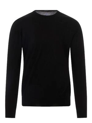 Kiton Crew Neck Long-sleeve Sweater Black
