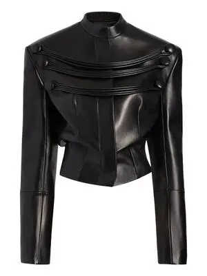 Khaite York Jacket With Cord Embroidery - Black