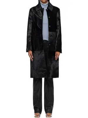 RÓHE Lapel Coat - Black