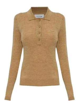 Lacoste Long-sleeve Cardigan Beige