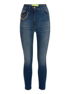 Elisabetta Franchi High-waisted Skinny Jeans - Blue