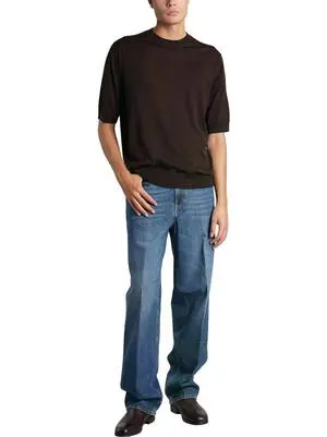 BALLANTYNE Fine-knit T-shirt - Brown