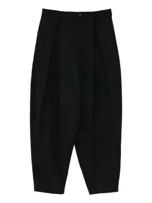 Comme Des Garçons Double Weave Gabardine Trousers - Black