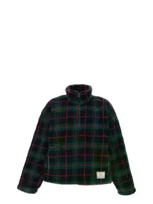 FOUND Check-pattern Fleece Jacket - Blue