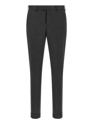 PT TORINO Master Turn-up Hem Trousers - Grey