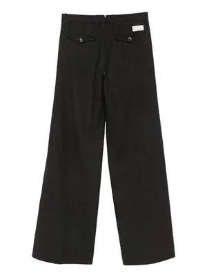 NINE:INTHE:MORNING Wide-leg Wool Trousers - Grey
