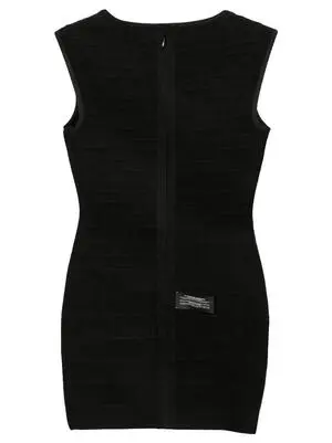 Herve Leger Bella Mini Dress - Black