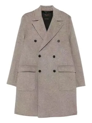 PALTO' Double-breasted Wool Coat - Grey