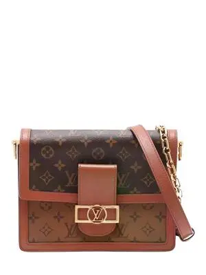 LOUIS VUITTON 2021-2026 Monogram Reverse Dauphine Mm Satchel - Brown