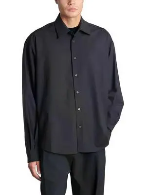 ANIPS Long-sleeve Button-down Shirt - Blue