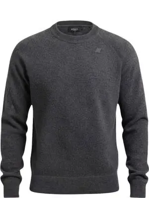 K-WAY Raglan-sleeve Crew-neck Sweater - Grey