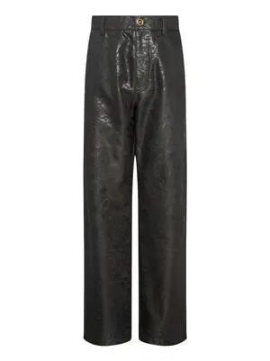 Versace Floral Trousers - Grey