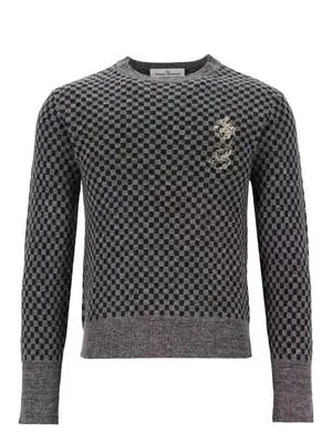 VIVIENNE WESTWOOD Checkmate Checkerboard-pattern Sweater