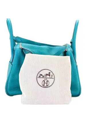 Hermès Lindy Bag Clemence 30 Shoulder Bag - Blue