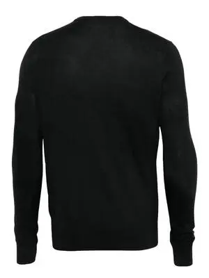 Alpha Studio Fine-knit Sweater - Black