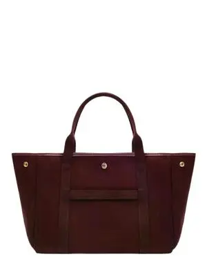 Rue De Verneuil Medium Traversée Flannel Tote Bag - Red