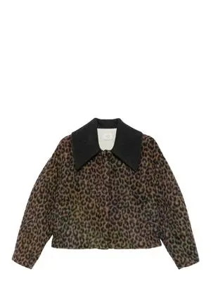 ALYSI Leopard-print Jacket