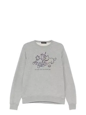 Undercover Graphic-print Cotton Sweatshirt - Grey