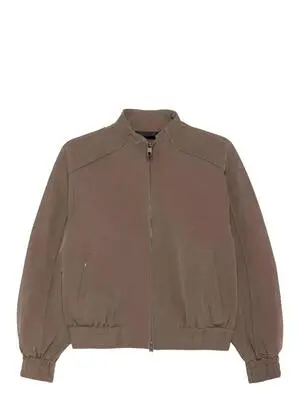 RAINS Logo-patch Zip-up Jacket