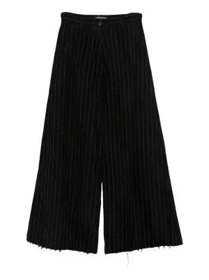 RUNDHOLZ Pinstripe Frayed-hem Trousers