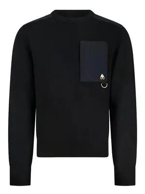Moose Knuckles Elowan Patch-pocket Sweater - Black