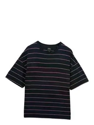 A.p.c. Striped Short-sleeve T-shirt Blue