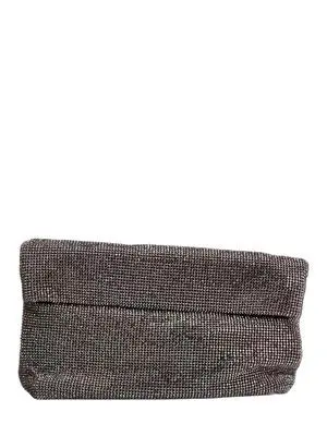 TWENTY FOURHAITCH Varadero Crystal-embellished Clutch Bag - Grey